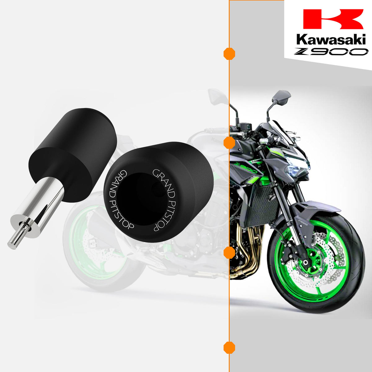 Buy Frame Slider for Kawasaki Z900 - Black Online | GrandPitstop