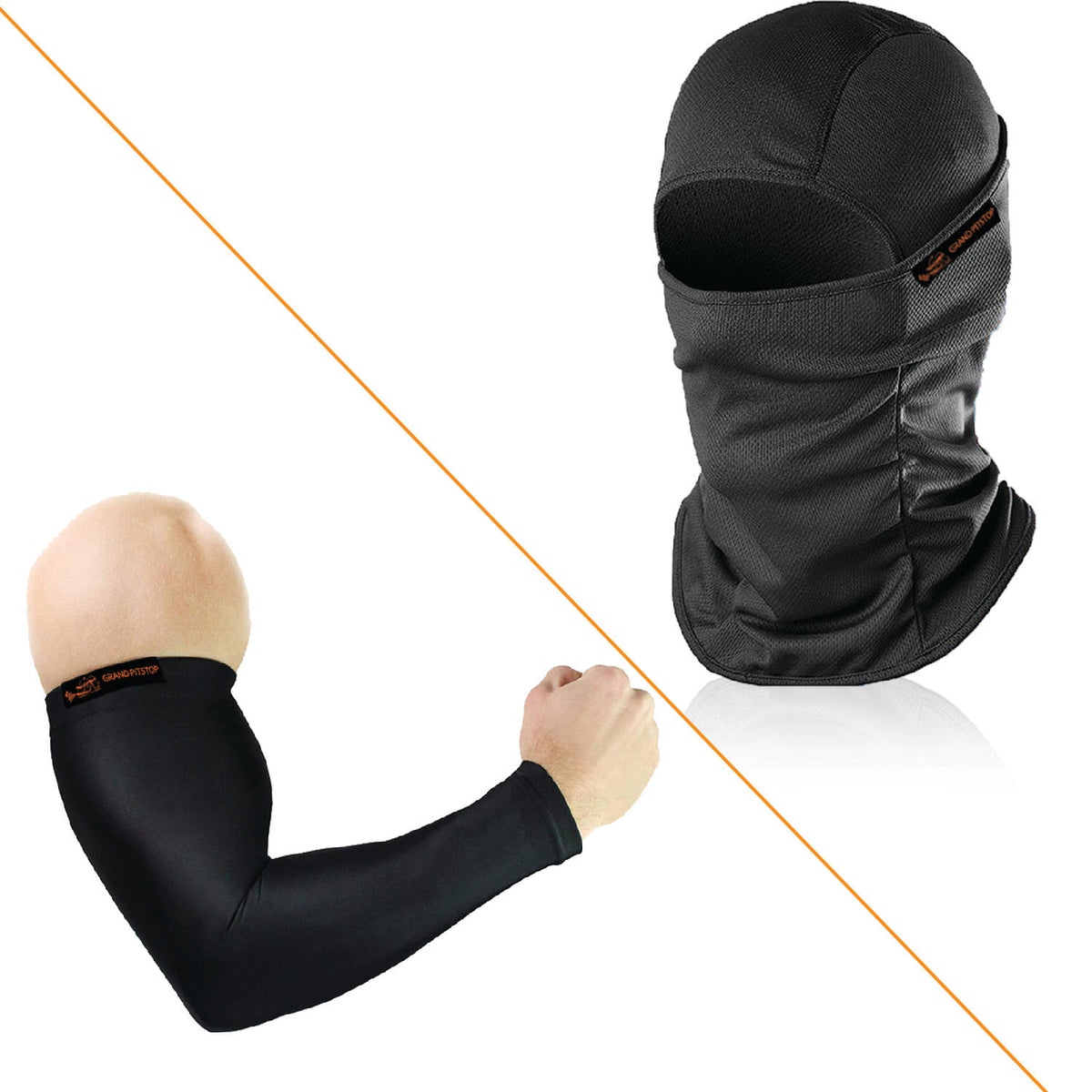 Buy Arm Sleeves and Face Mask Combo (Pack of 2) - Black Online ...